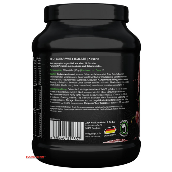 Clear Whey Isolat - Sci Nutrition Shop